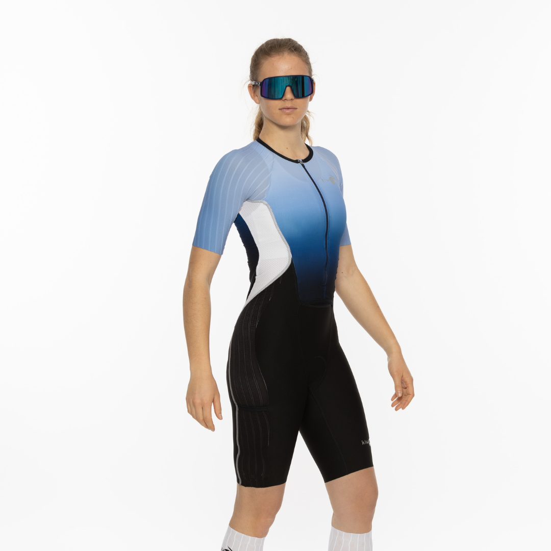 Women triathlon suit Spider SCx Blue | Kiwami